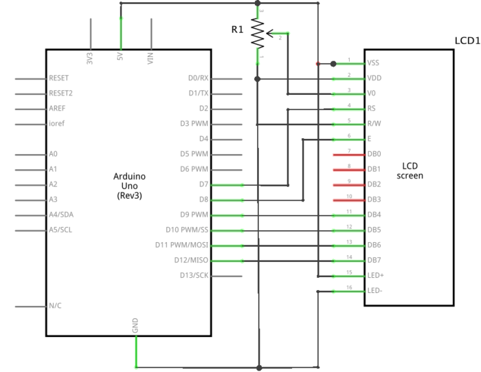 Arduino-opdrachten/Display - basis